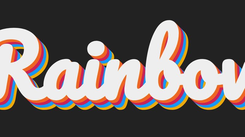 CSS Rainbow Text Shadow