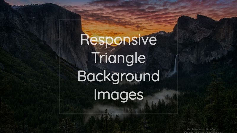 Responsive Triangle Background Images