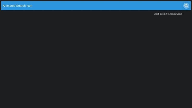 CSS Search Icon » Close Icon UX