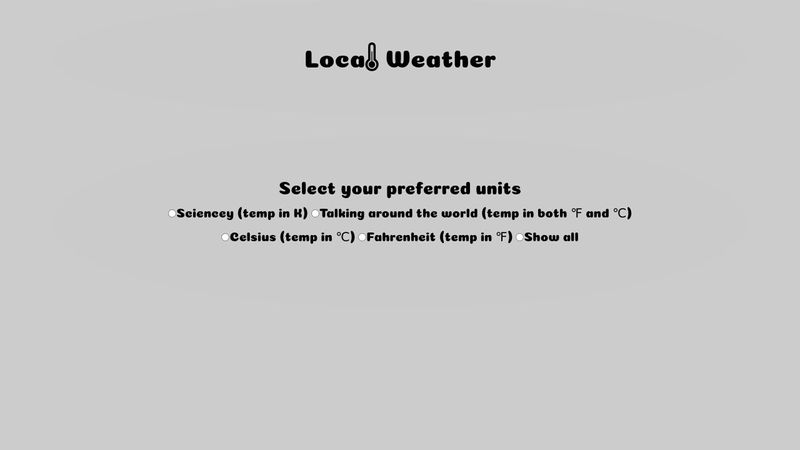 Weather App for FreeCodeCamp