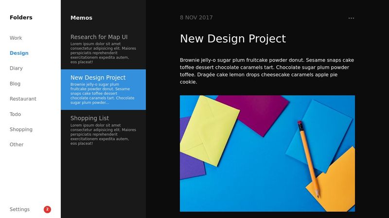 Responsive Note App - tailwindcss