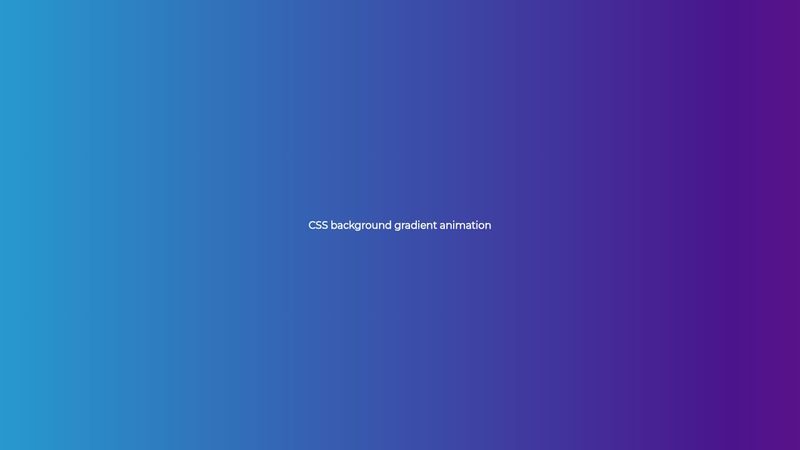Css background gradient animation