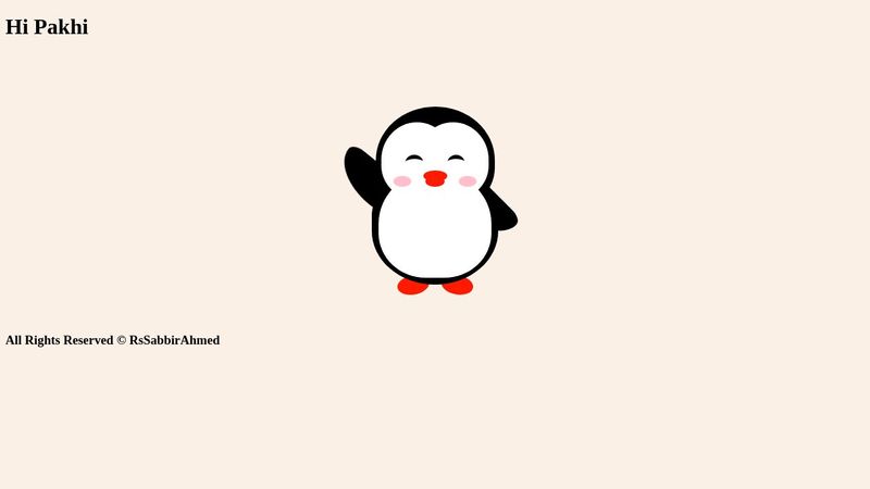 Penguin made by pure CSS