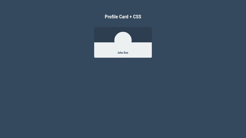 Profile Card CSS