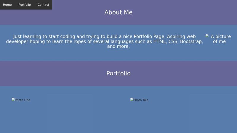 Build a Personal Portfolio Webpage (freeCodeCamp project)