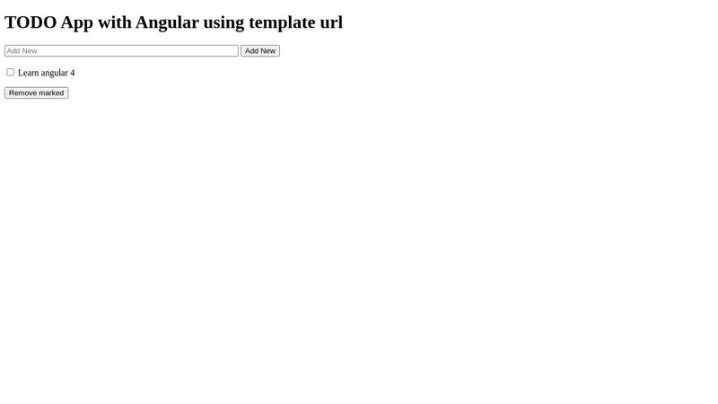 Angular templateUrl basic TODO demo