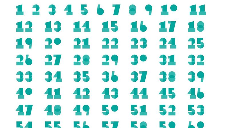 Numbers with SVG Background Images