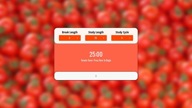 Javascript Tomato Timer