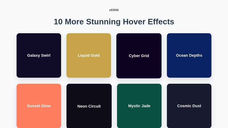 10 Hover Effects