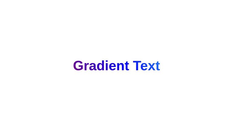 Animated Gradient Text