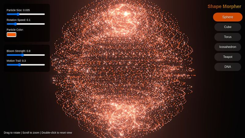 Morphing Particles with Three.js