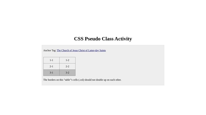 css psuedo-classes-
