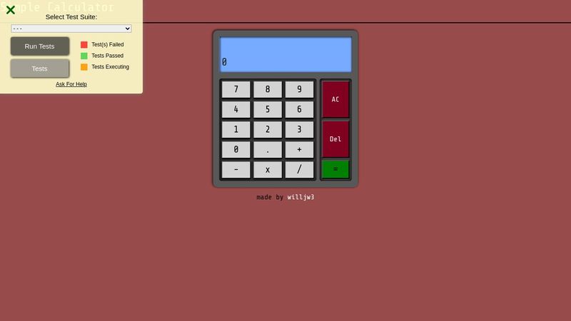 freeCodeCamp Calculator - Plain Javascript