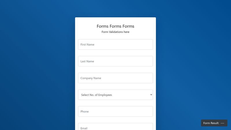 Form JS Validation