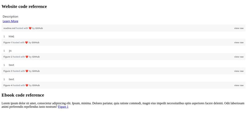 GitHub Gist embed file