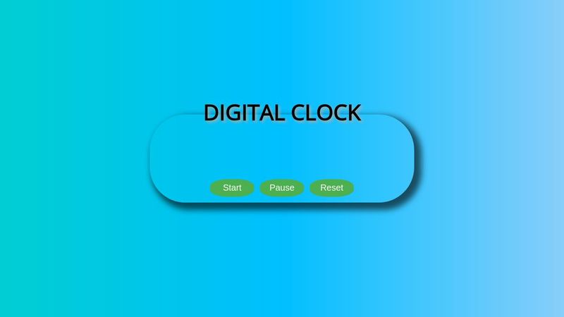 Digital clock Javascript OOP