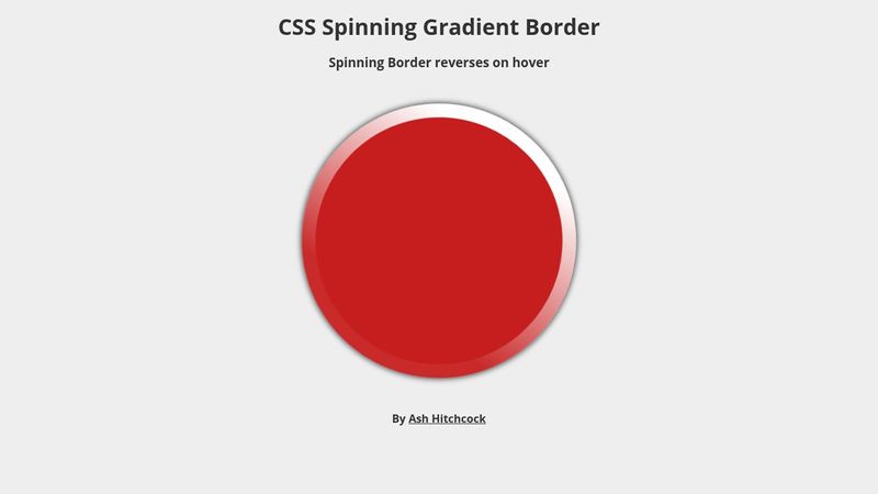 CSS Animated Border Gradient