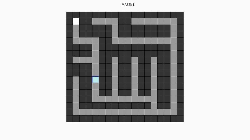Simple HTML5 Canvas Maze Game