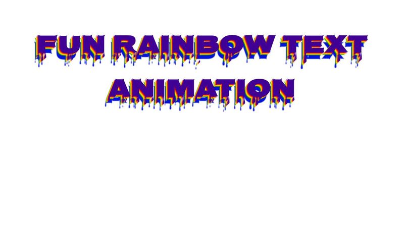 Rainbow Text Animation