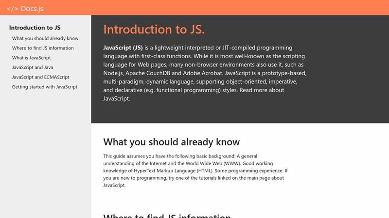 HTML / CSS Technical Documentation Page - FCC