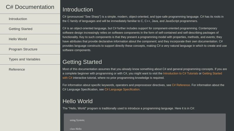 FCC: Technical Documentation Page
