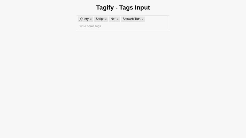 Tagify | Tags-Input