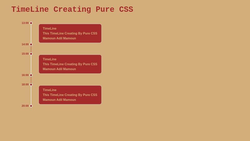 Timeline Pure Css 