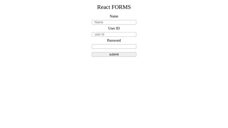 React Forms( controlled component )