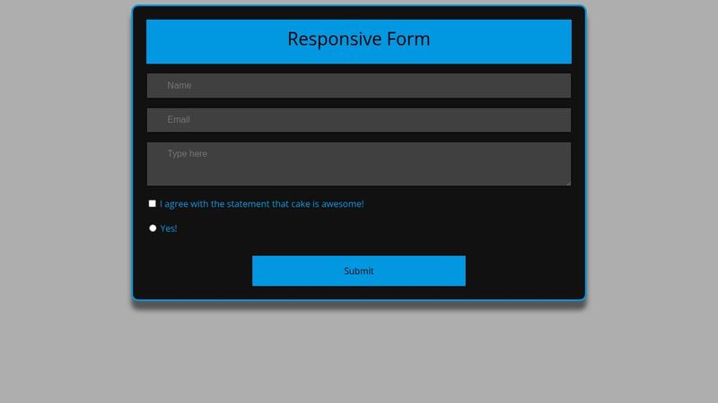 Responsive Form