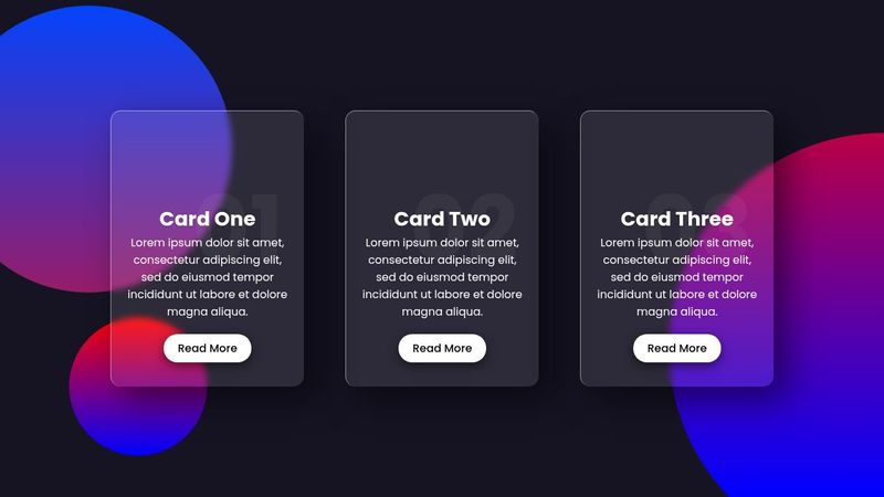 Real Glassmorphism Card Hover Effects | Html CSS Glass morphism Effects Vanilla Tilt js
