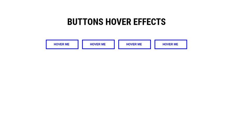 Buttons Hover Effects 01