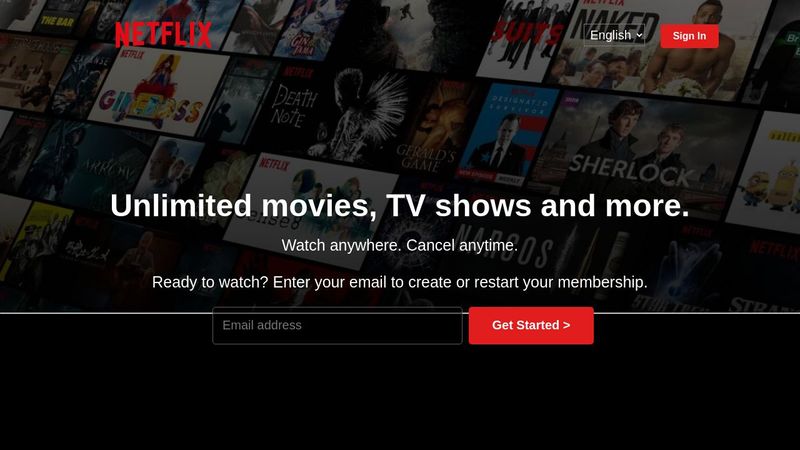 NETFLIX HOMEPAGE