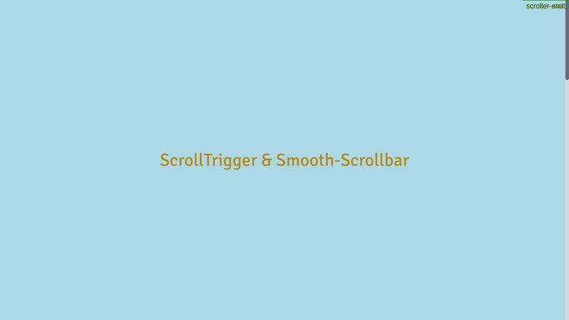 ScrollTrigger.scrollerProxy() smooth-scroller Demo