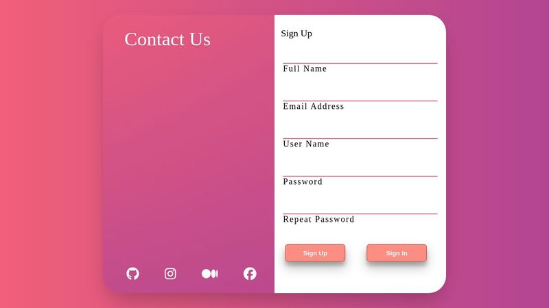 Simple Contact Form Using CSS