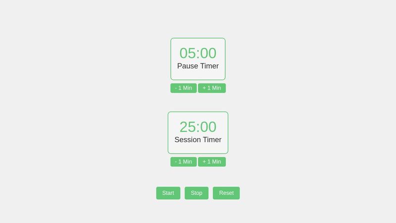 FreeCodeCamp - 25 + 5 Clock