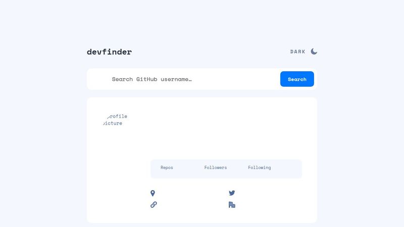GitHub user search app