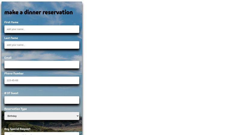 Fix the broken Code Dinner Registration Form