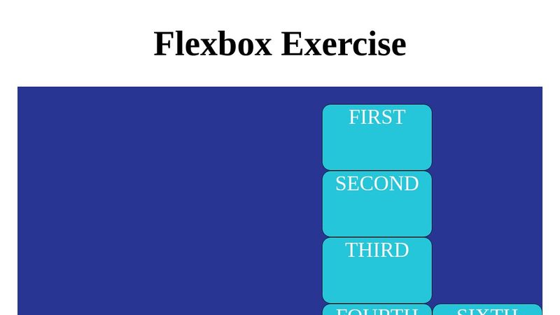 Flexbox Exercise 4