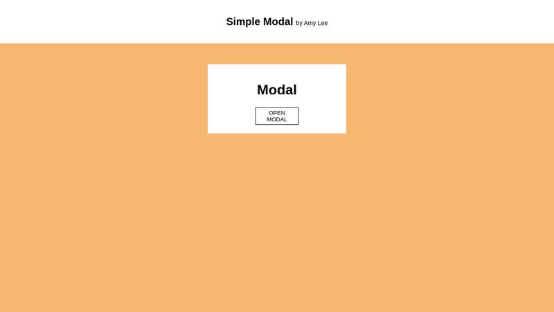 Simple Modal - JavaScript