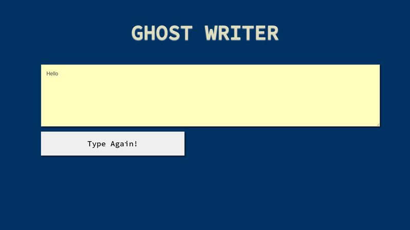 Ghost Writer