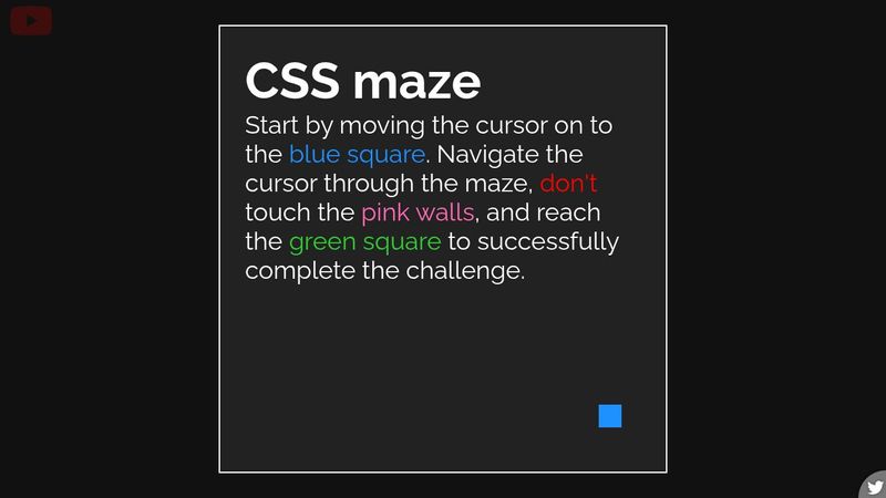 CSS maze