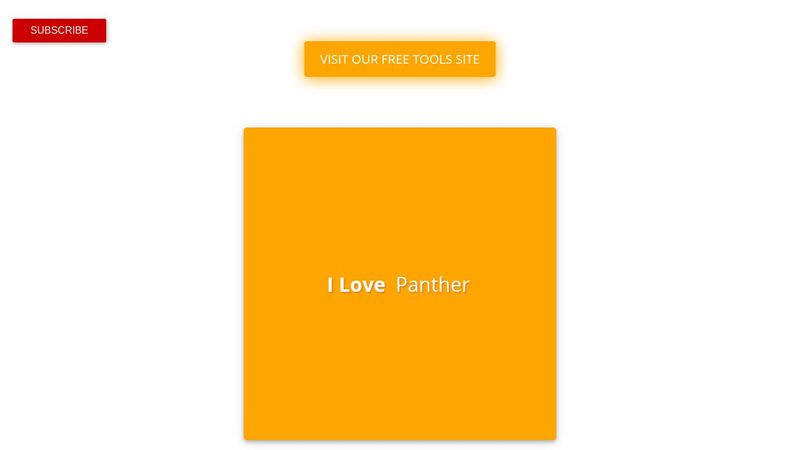 Text Sliding Animation Using HTML, CSS and JS (yTube)