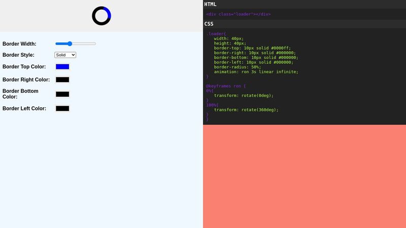 Customizable CSS Loaders