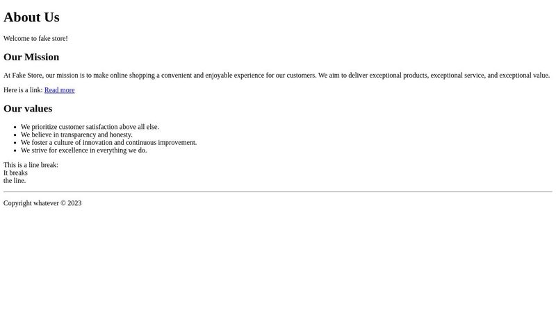 Chapter 4: About Us Page