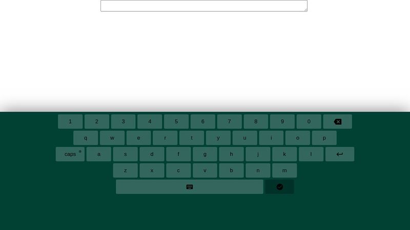 Screen keyboard - Javascript