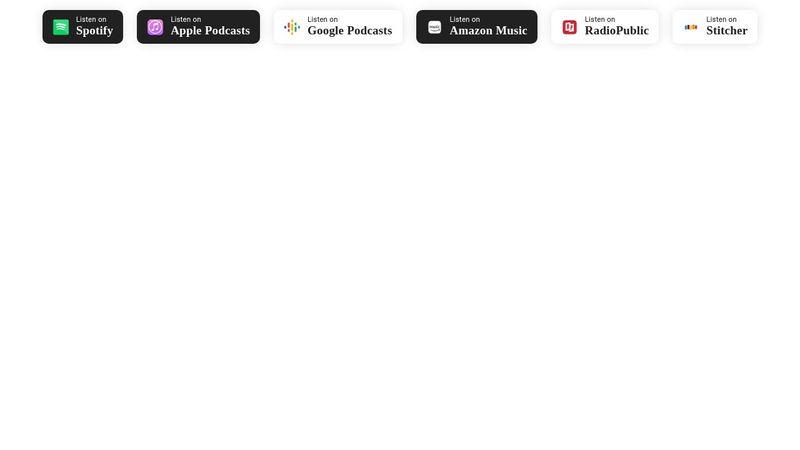 Google, Apple and Spotify Podcast Button with CSS & SVG