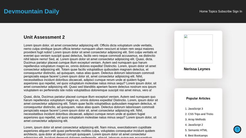 Devmountain Daily - Final