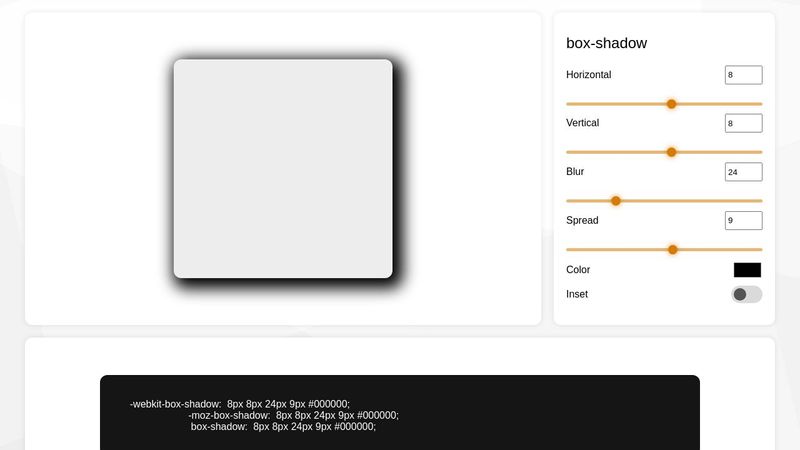 Box-shadow Generator