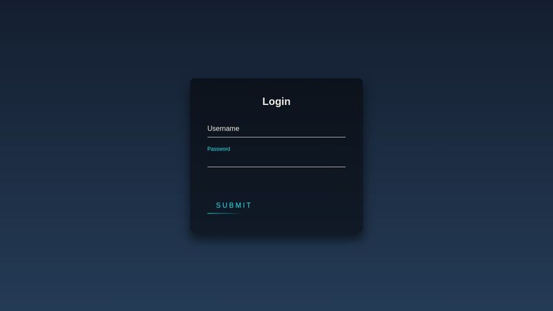 Form di Login in HTML e CSS in stile Material Design