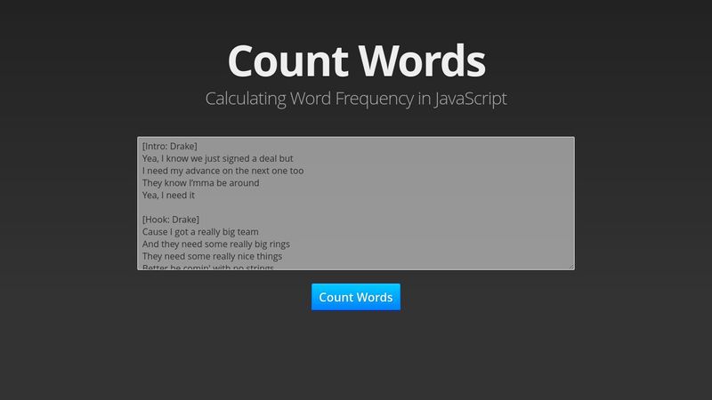 Count Words 📖🔍 https://codepen.io/tomhodgins